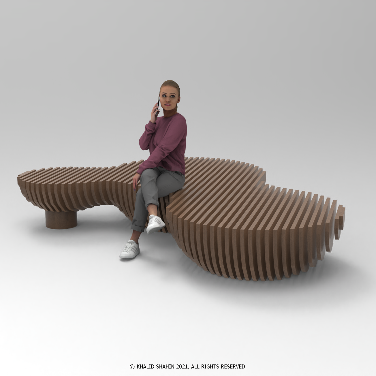 Parametric sliced bench design – Khalid Shahin
